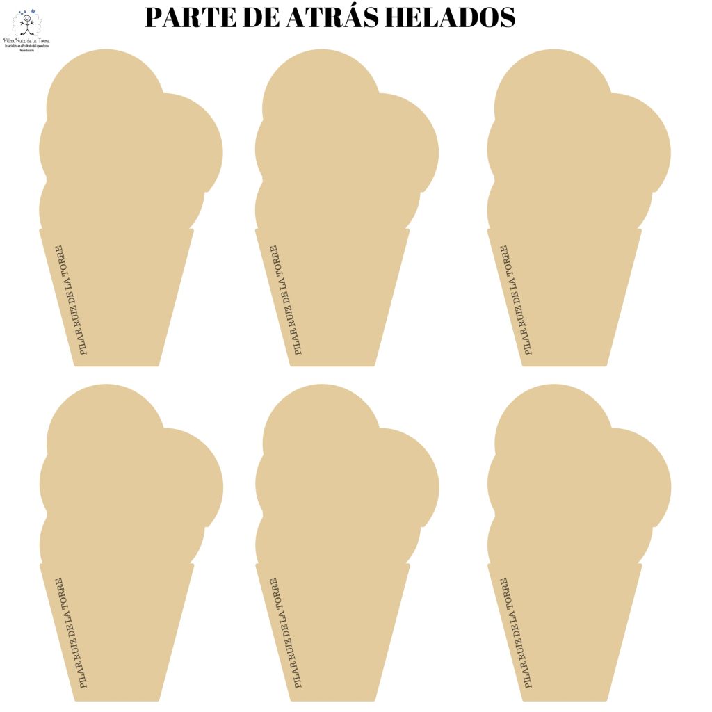Juego de atención con dados de colores: Las tarrinas de helado ...