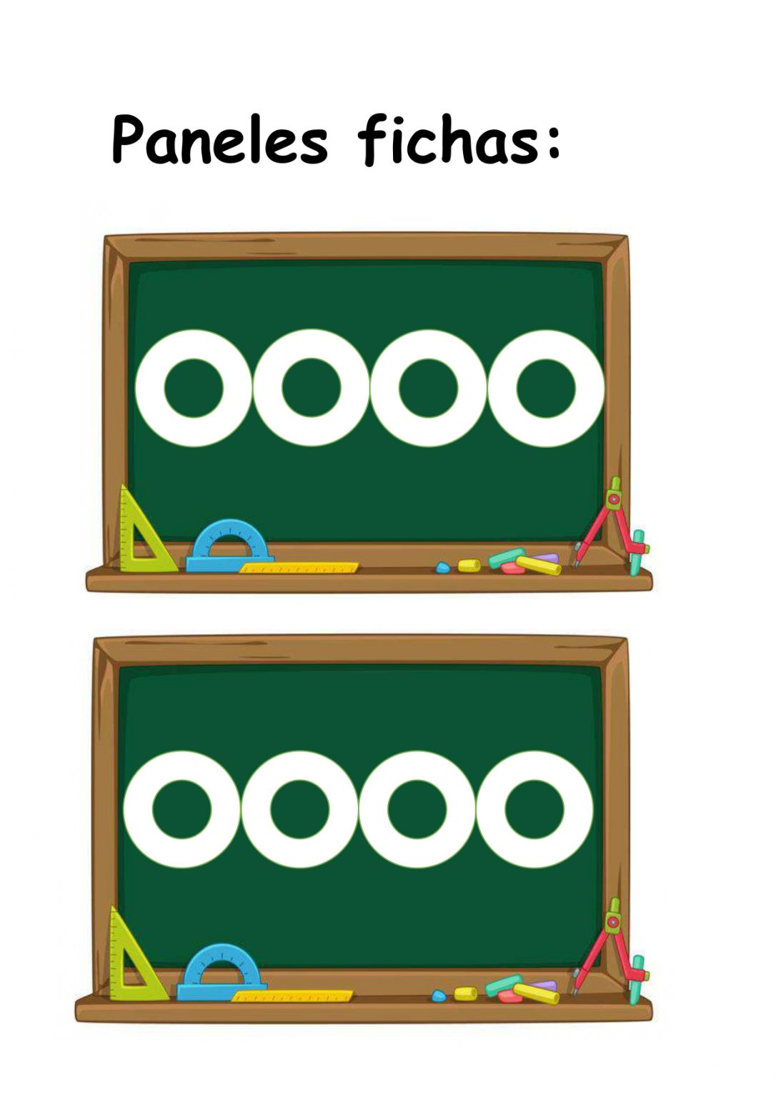 Colección de tableros imprimibles de juegos -Orientacion Andujar