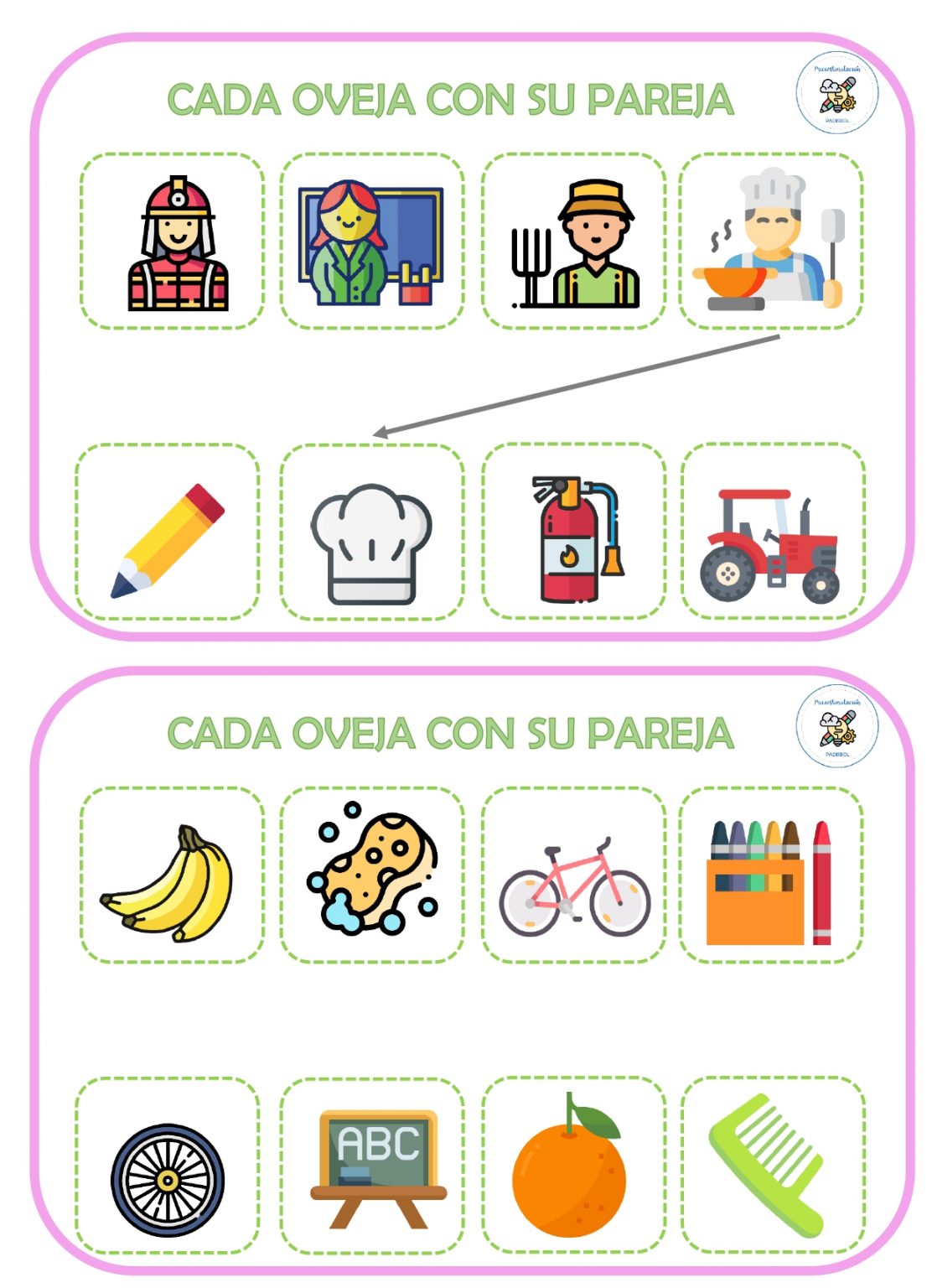 RAZONAMIENTO LÓGICO: CADA OVEJA CON SU PAREJA - Orientacion Andujar