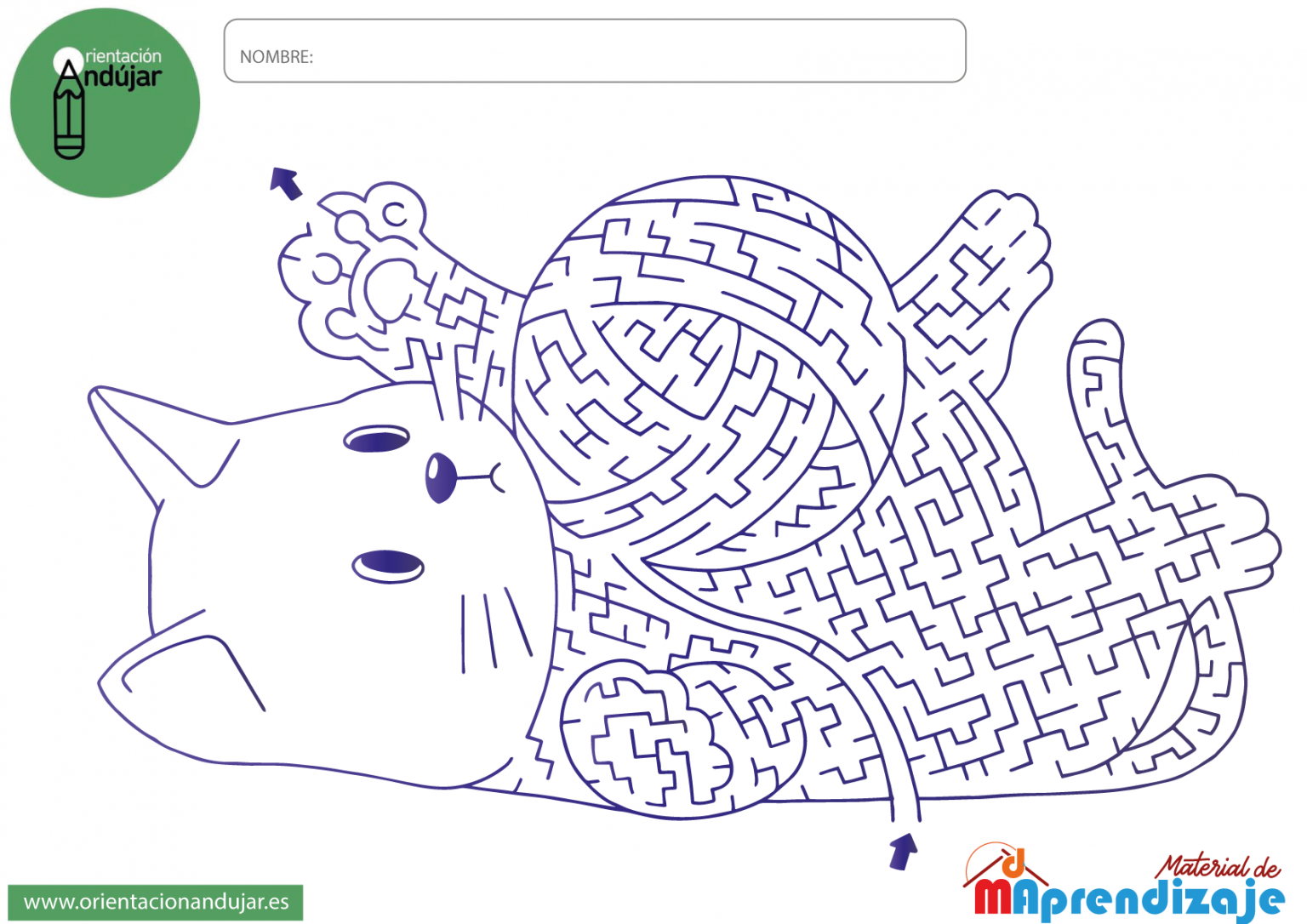 Colección de laberintos con forma animal. -Orientacion Andujar