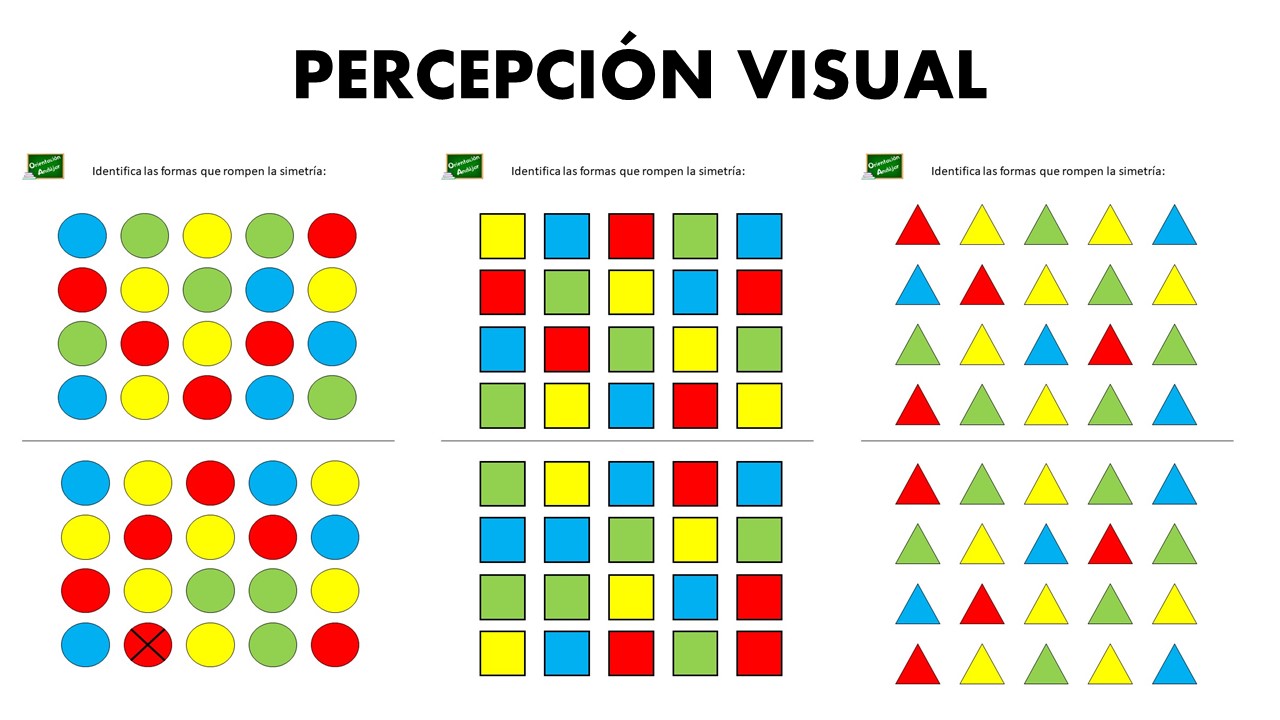 Aspecto perceptivo visual: Simetría de colores -Orientacion Andujar