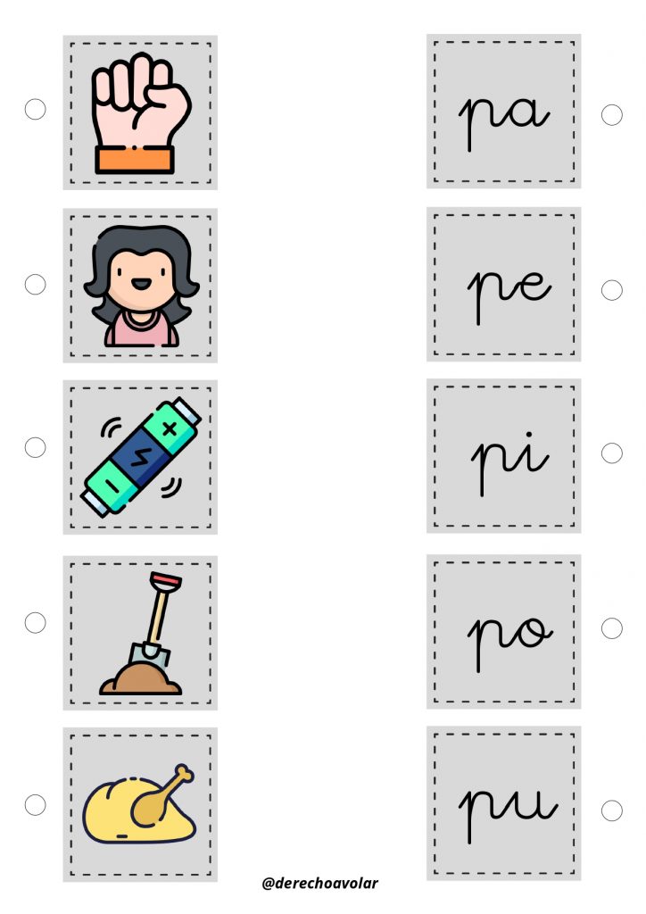 FICHAS LECTOESCRITURA P L M S T N -Orientacion Andujar