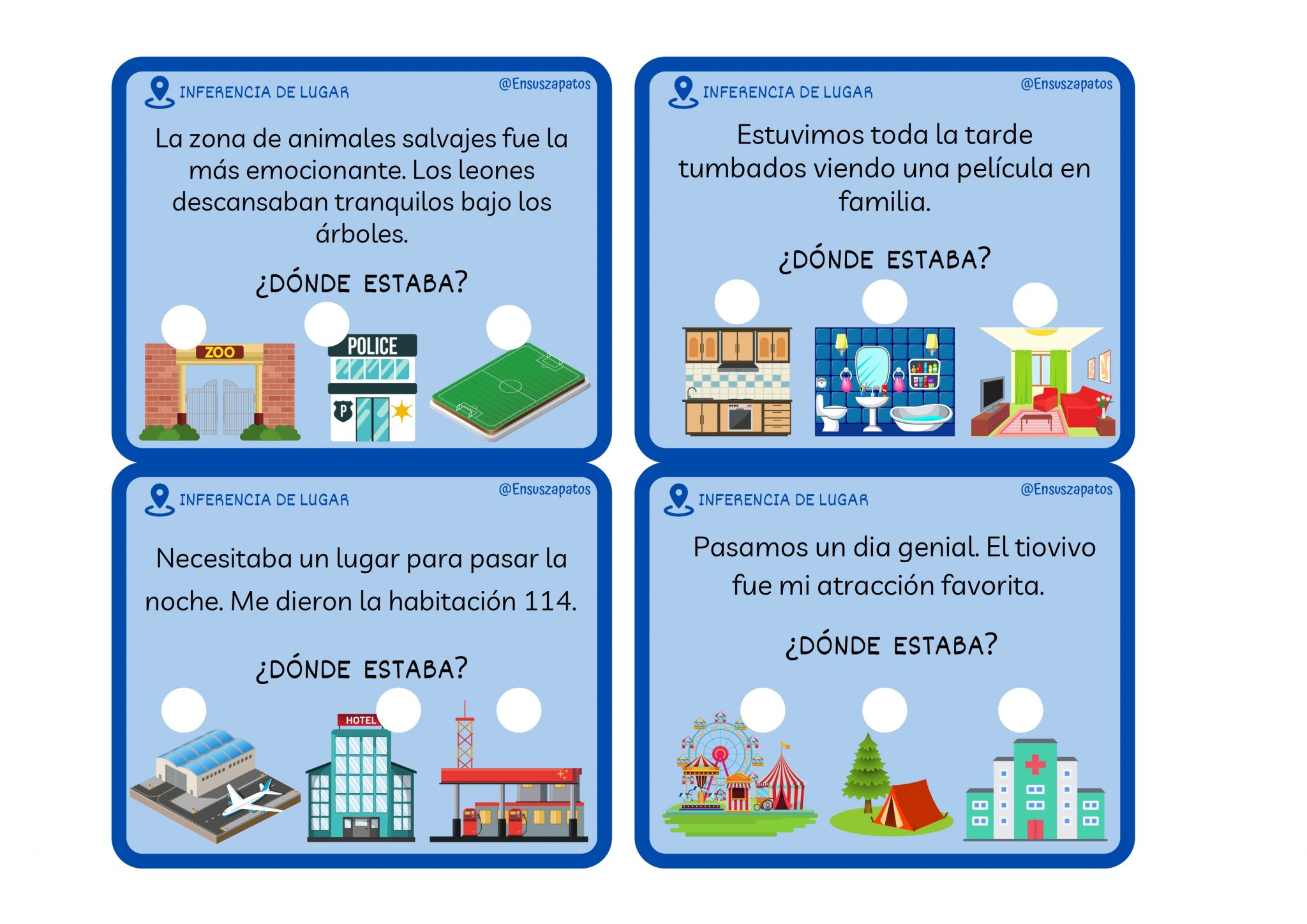 Colección de tarjetas inferenciales basadas en la Teoría de la Mente ...