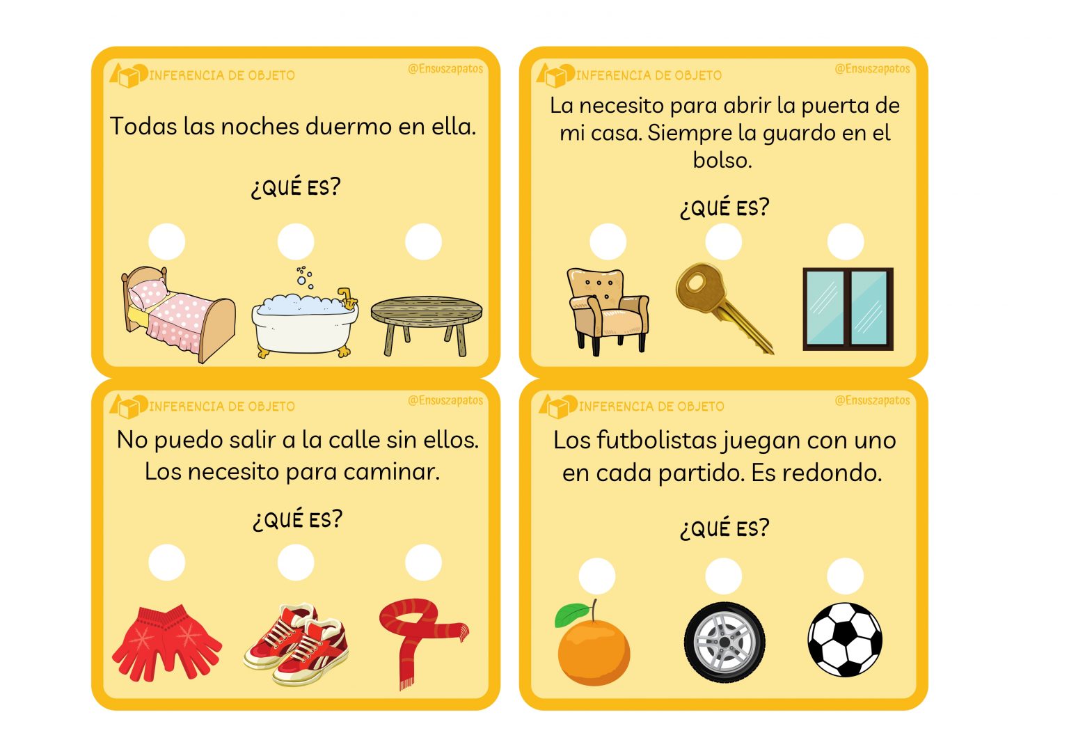 Colección de tarjetas inferenciales basadas en la Teoría de la Mente ...