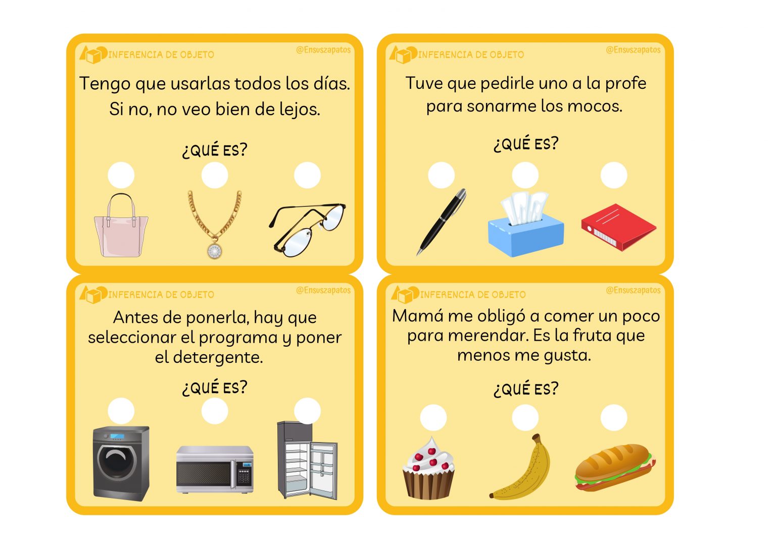 Colección de tarjetas inferenciales basadas en la Teoría de la Mente ...