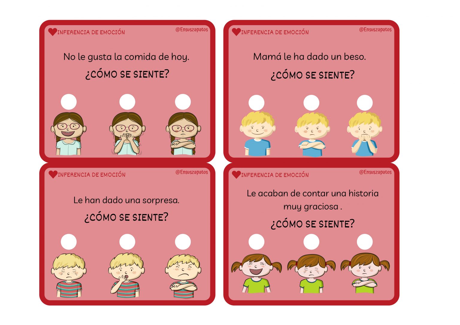 68 tarjetas de INFERENCIAS TEORIA DE LA MENTE -Orientacion Andujar