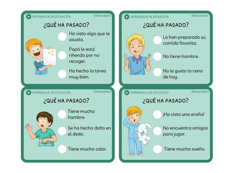 68 tarjetas de INFERENCIAS TEORIA DE LA MENTE -Orientacion Andujar