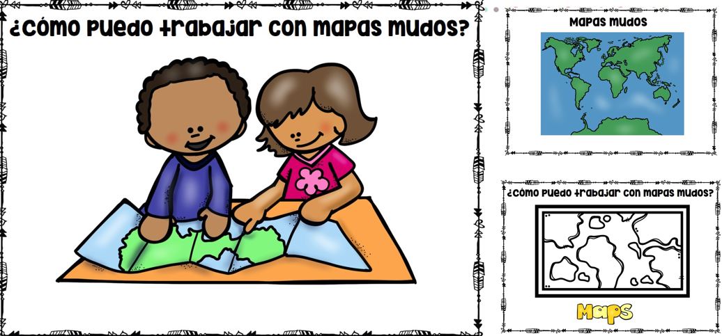 MAPAS MUDOS DESTACADA - Orientación Andújar - Recursos Educativos