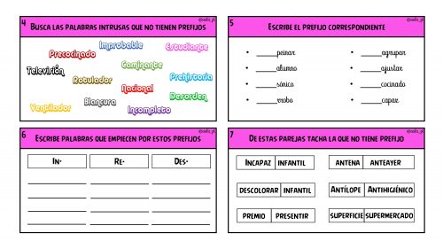 Los prefijos - Orientacion Andujar