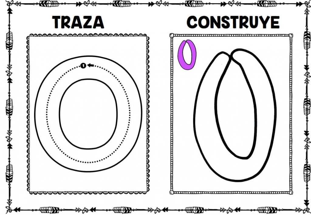 Traza, construye con plastilina y colorea trabajamos las vocales ...