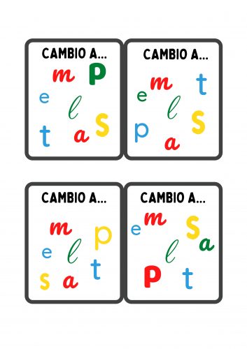 Conciencia fonémica: Letra o color - Orientacion Andujar