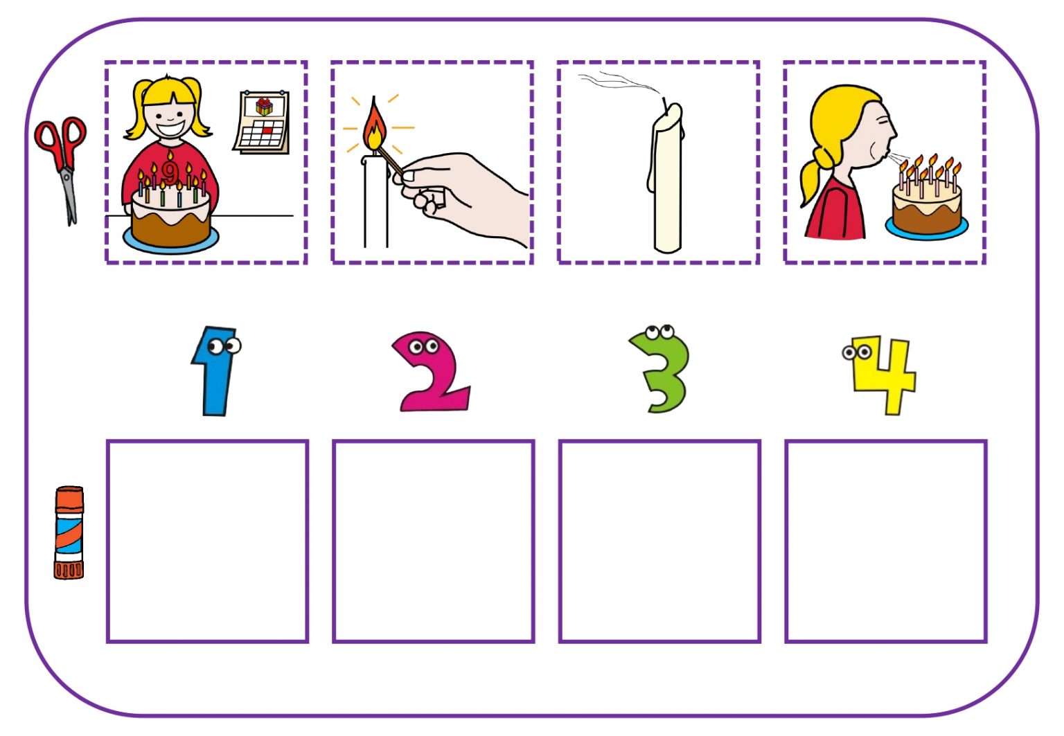 Organización temporal: Ordenamos secuencias con pictogramas ...