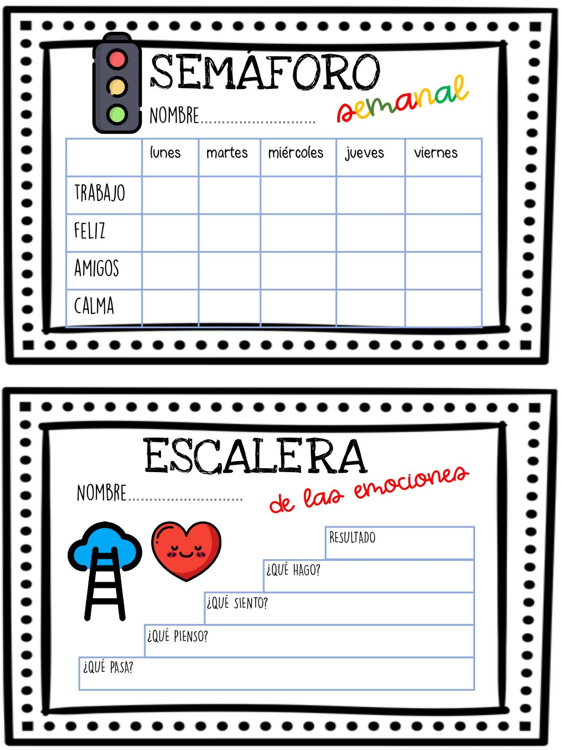 MINI GUÍA + TARJETAS EMOCIONALES + MANDALAS + ORGANIZADORES + mood ...