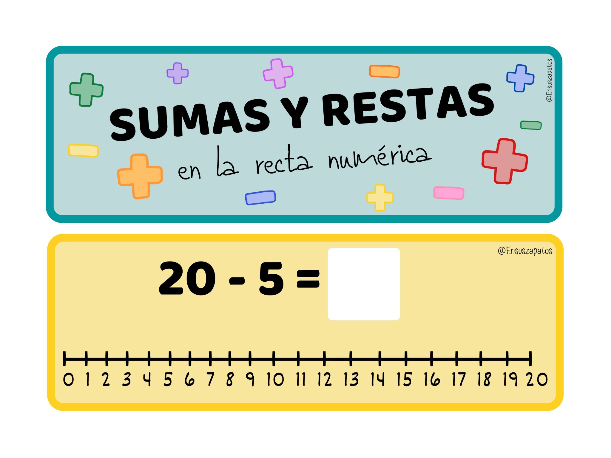 Sumas y restas en la recta numérica - Orientacion Andujar