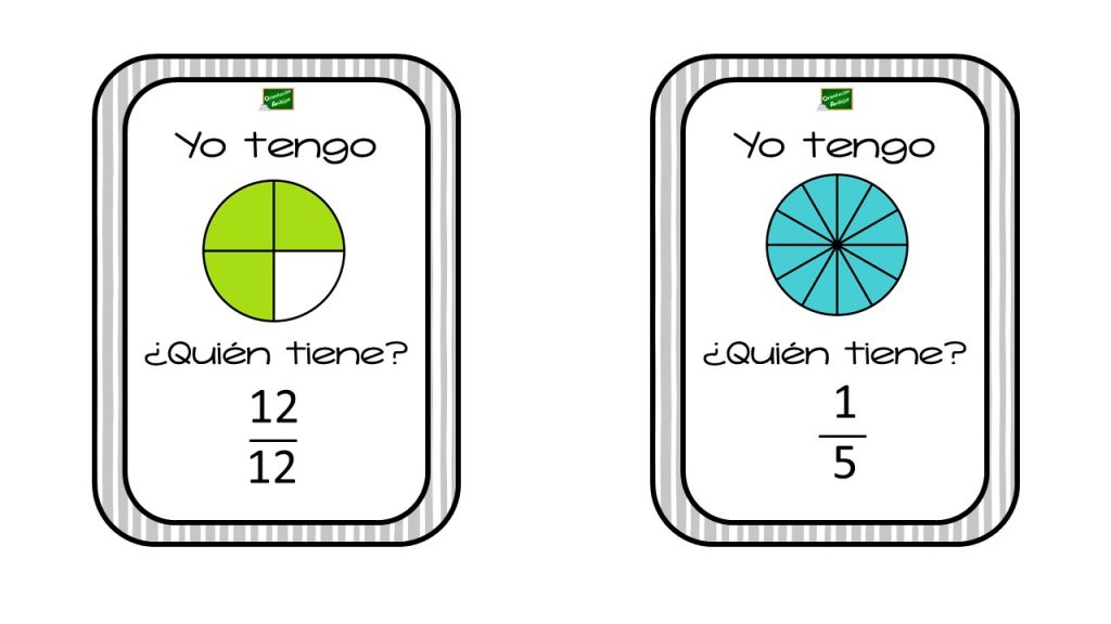 Juego «Yo tengo…¿Quién tiene?» con fracciones - Orientacion Andujar