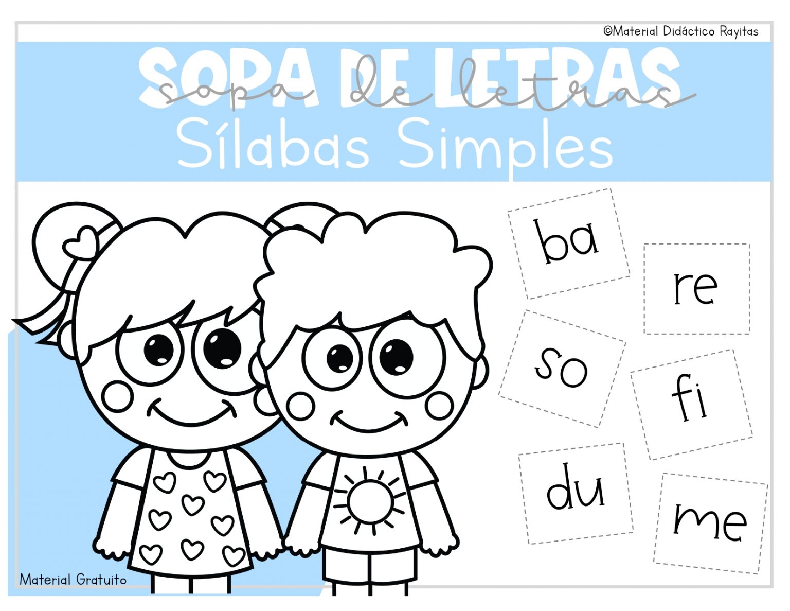 Colección de sopas de sílabas simples y trabadas - Orientacion Andujar