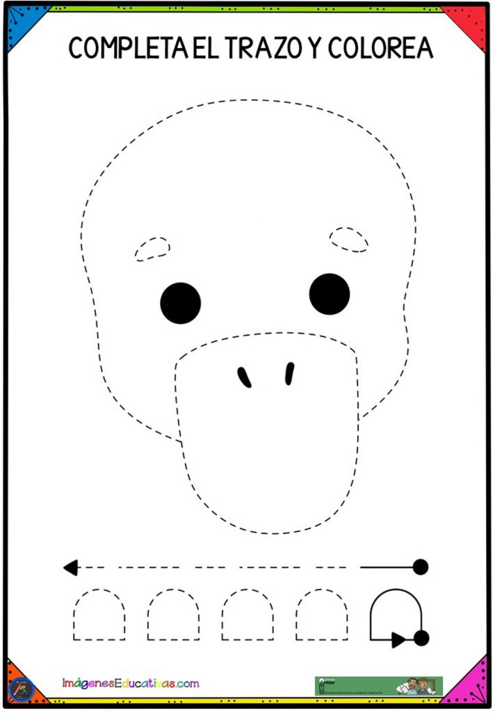 GRAFOMOTRICIDAD DE ANIMALES TRAZA Y COLOREA - Orientacion Andujar