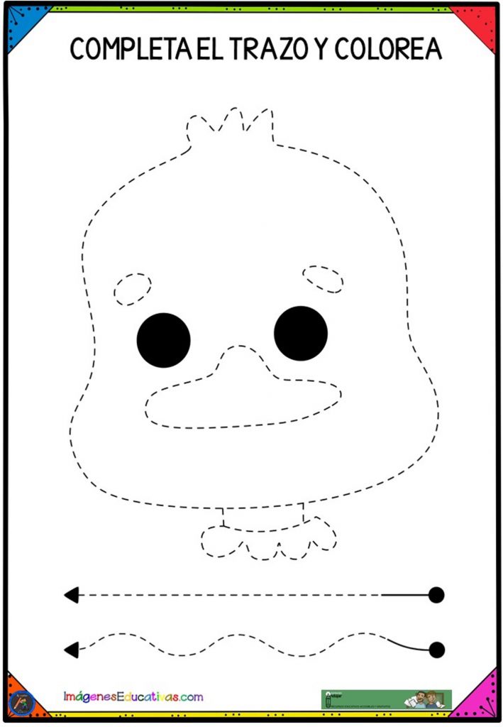 GRAFOMOTRICIDAD DE ANIMALES TRAZA Y COLOREA - Orientacion Andujar