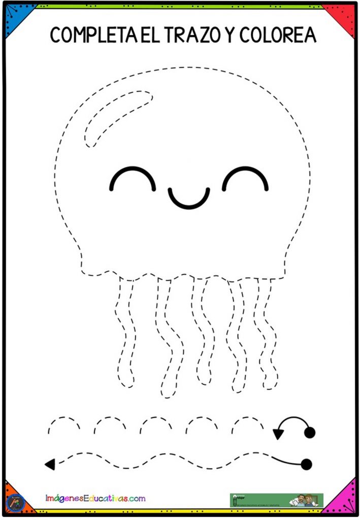 GRAFOMOTRICIDAD DE ANIMALES TRAZA Y COLOREA - Orientacion Andujar