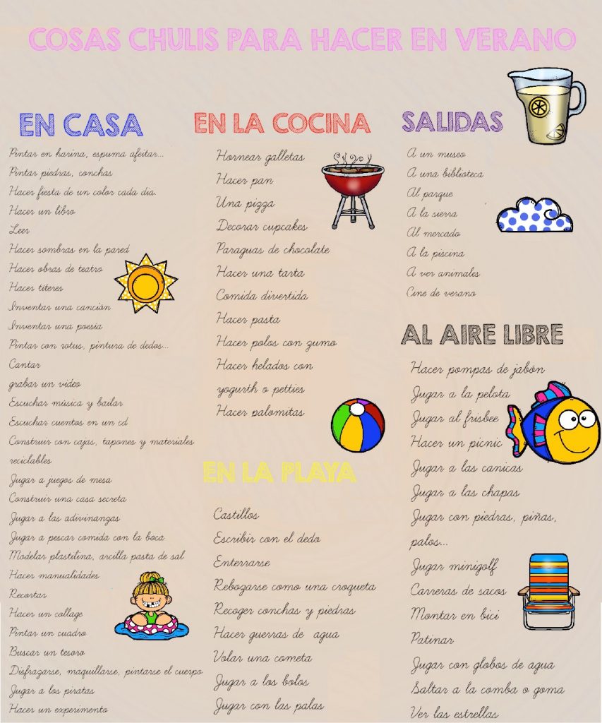 ¿Qué hacer este verano con tus hijos? Os damos algunas ideas ...