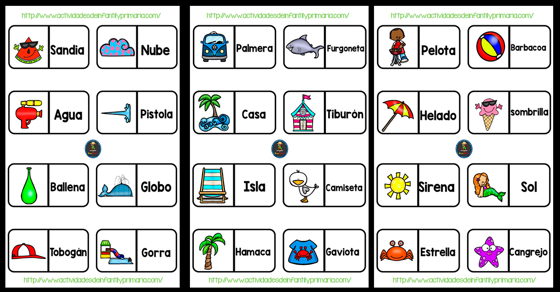 Aprendemos jugando: Dominó de verano - Orientacion Andujar