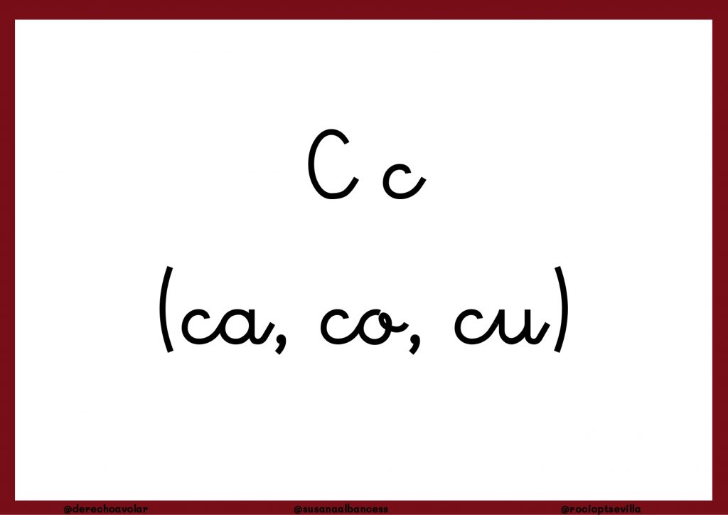 Método lectoescritura El mundo de las letras letra C (CA-CO-CU ...