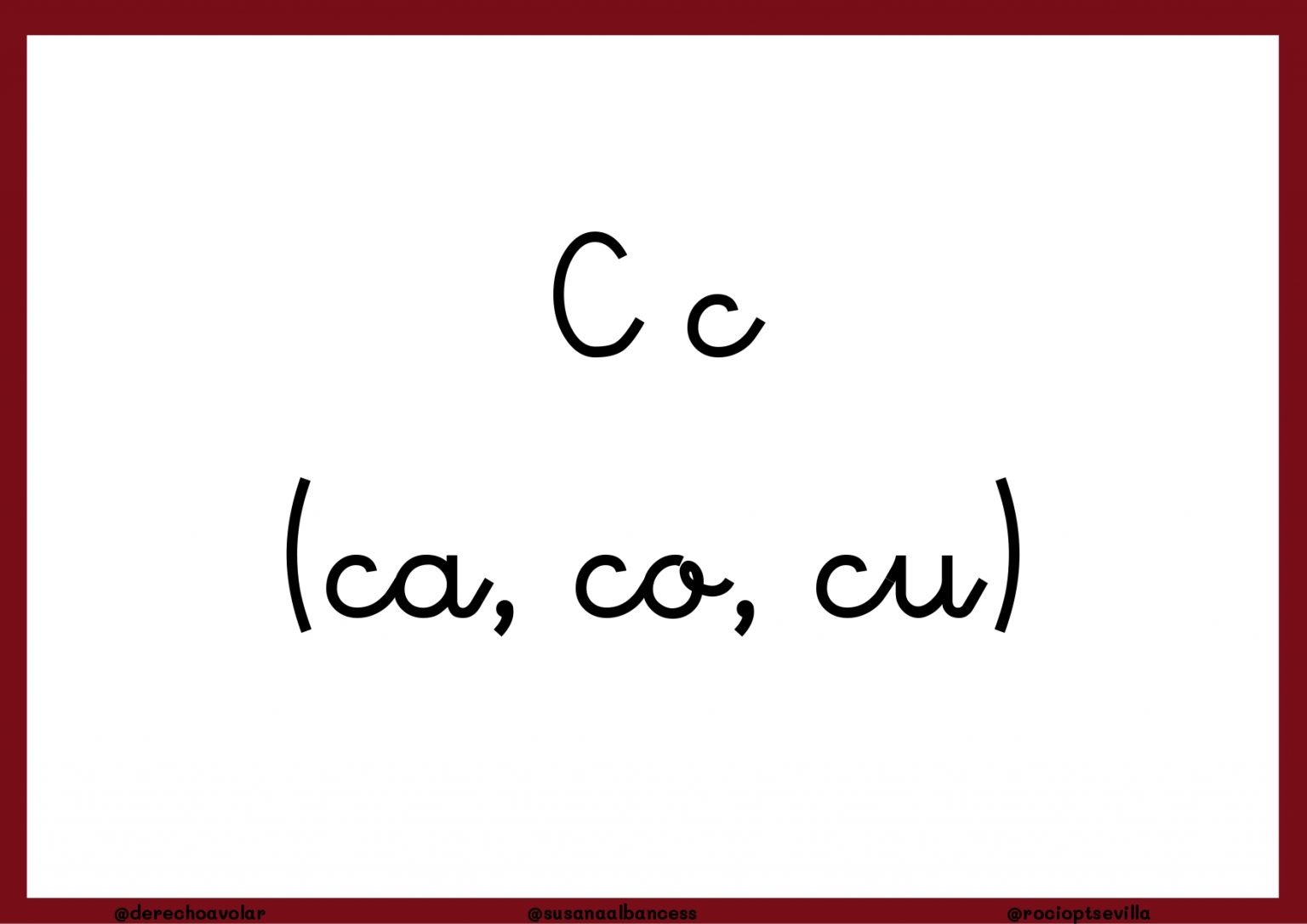 Método lectoescritura El mundo de las letras letra C (CA-CO-CU ...