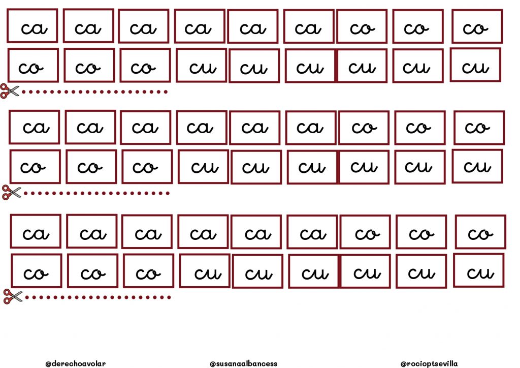 Método lectoescritura El mundo de las letras letra C (CA-CO-CU ...