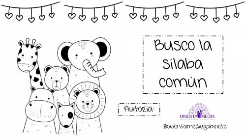 Material para trabajar la conciencia silábica. BUSCA SÍLABAS ...