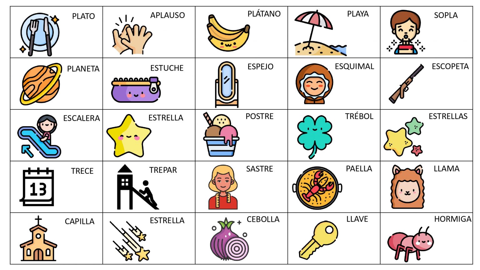 Material para trabajar la conciencia silábica. BUSCA SÍLABAS ...