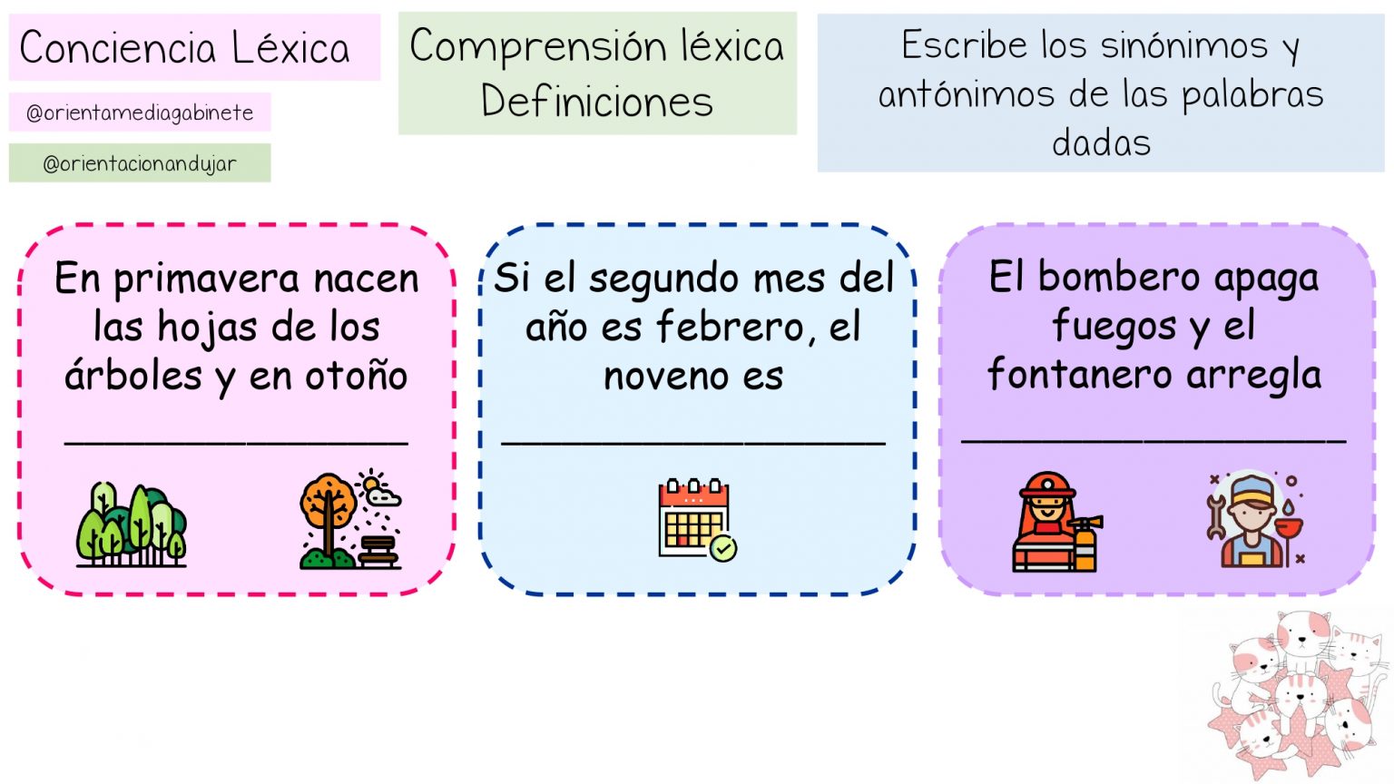 ESTIMULACIÓN DEL LENGUAJE. LÉXICO. PARTE 4 - Orientacion Andujar