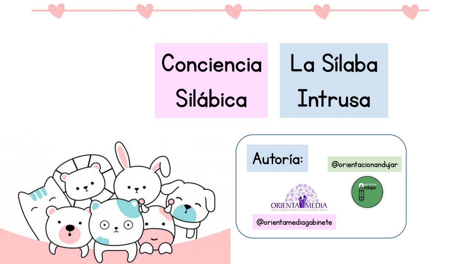 INTRUSOS SILÁBICOS. CONCIENCIA SILÁBICA -Orientacion Andujar