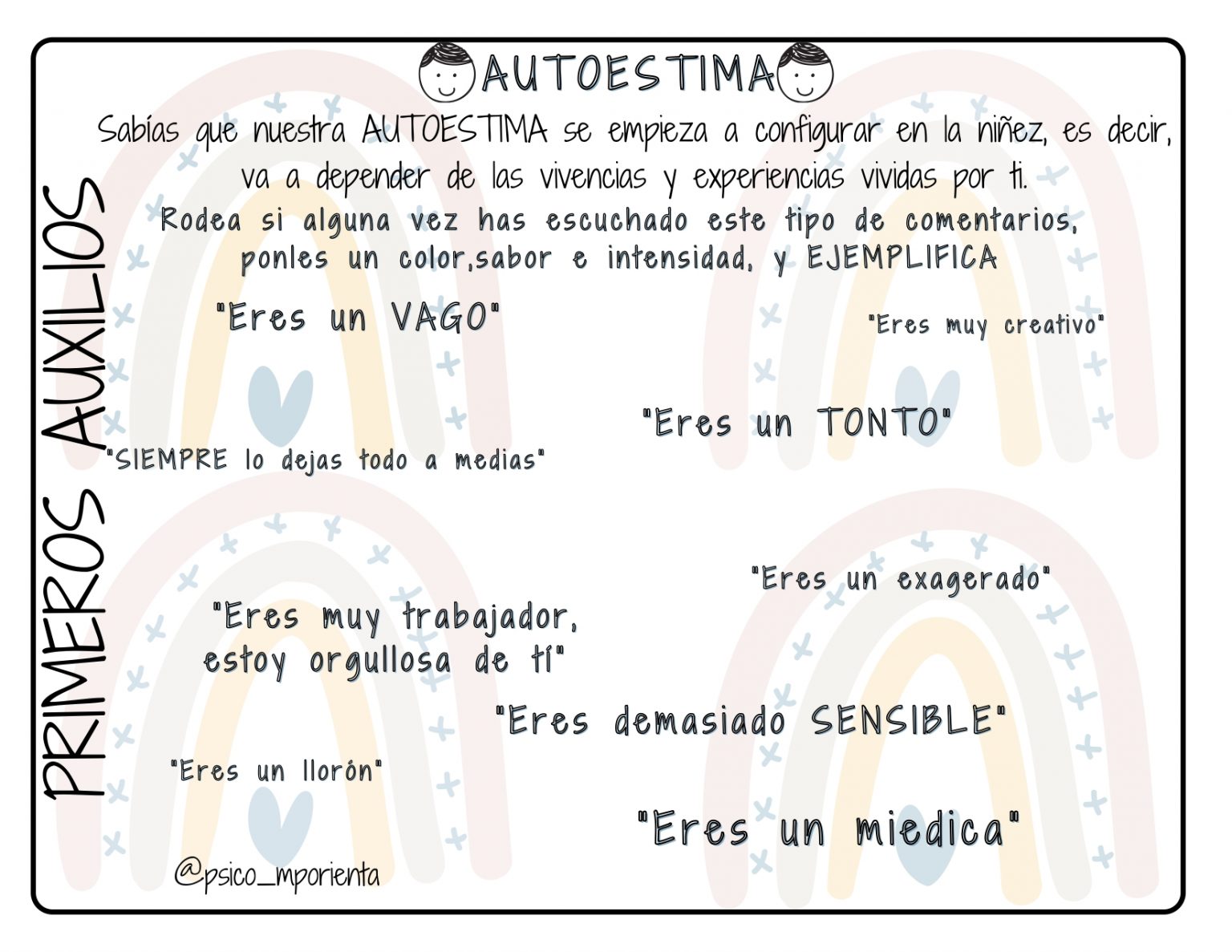 Interesante cuadernillo para trabajar la autoestima en el aula ... Interesante cuadernillo para trabajar la autoestima en el aula ...
