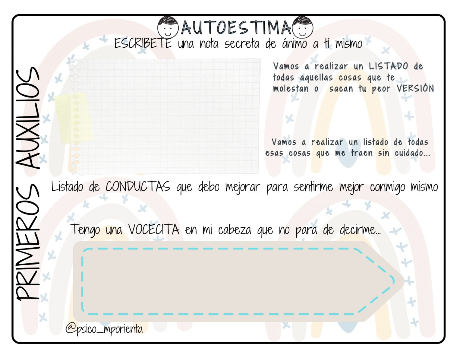 Interesante cuadernillo para trabajar la autoestima en el aula ... Interesante cuadernillo para trabajar la autoestima en el aula ...