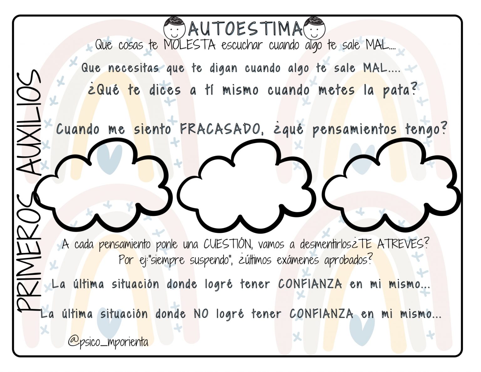 Interesante cuadernillo para trabajar la autoestima en el aula ...