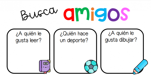 Dinámica "Busca amigos" para los primeros días de clase -Orientacion ...