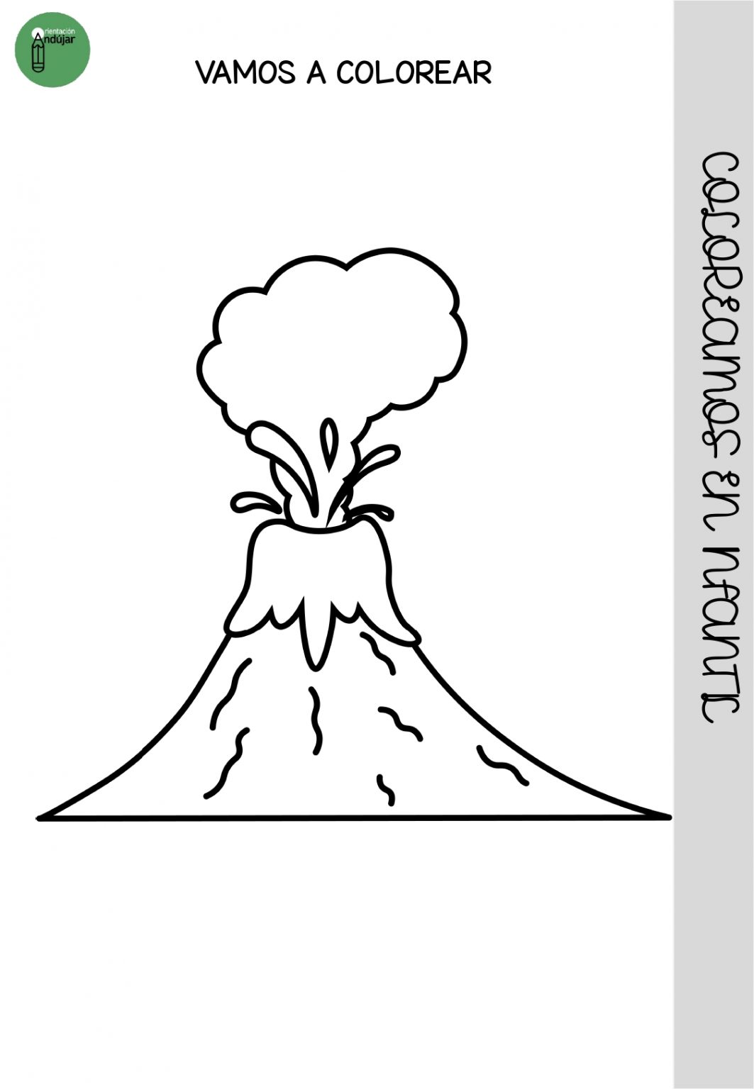 Mi libro de los Volcanes para primaria e infantil -Orientacion Andujar