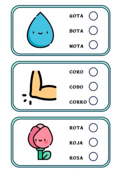 Lectura de palabras para ejercitar la conciencia fonológica ...