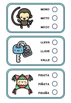 Lectura de palabras para ejercitar la conciencia fonológica ...