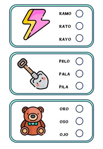 Lectura de palabras para ejercitar la conciencia fonológica ...