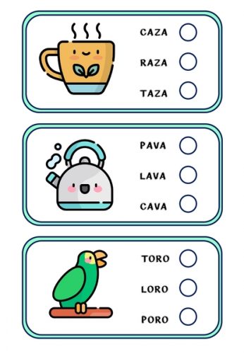 Lectura de palabras para ejercitar la conciencia fonológica ...