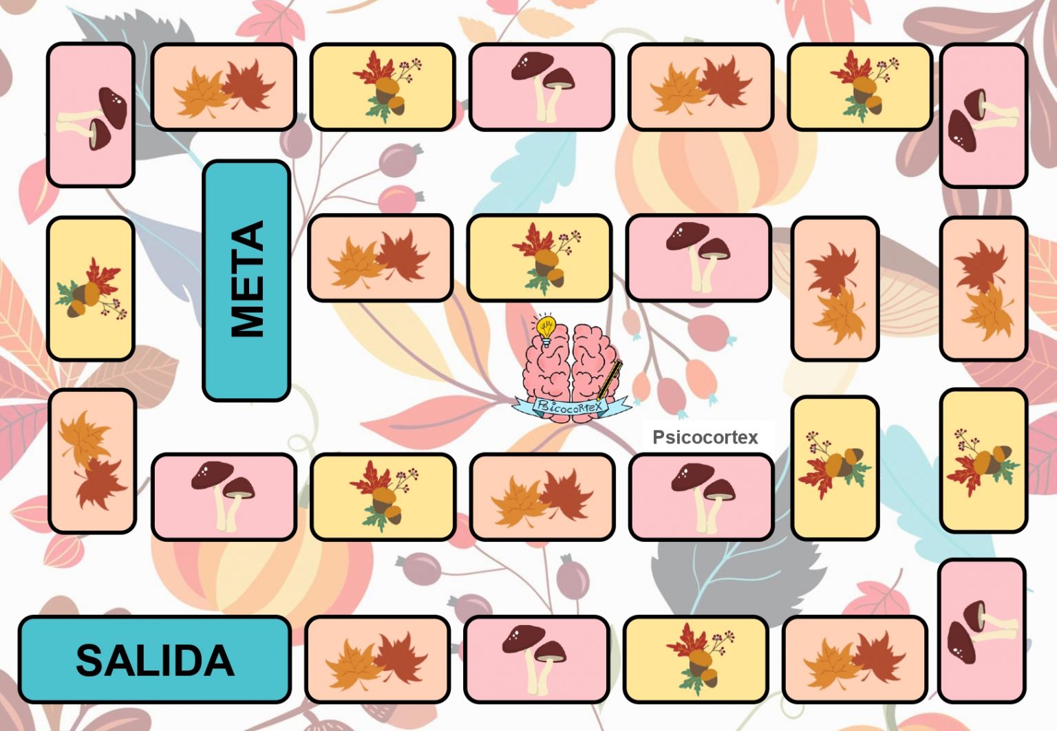 Tablero matemático de otoño - Orientacion Andujar