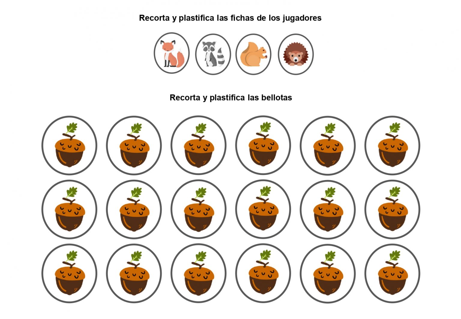 Tablero matemático de otoño - Orientacion Andujar