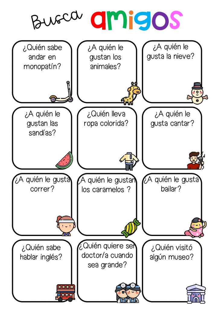 Inicio de curso Nos conocemos, buscamos amigos ESO Y primaria ...