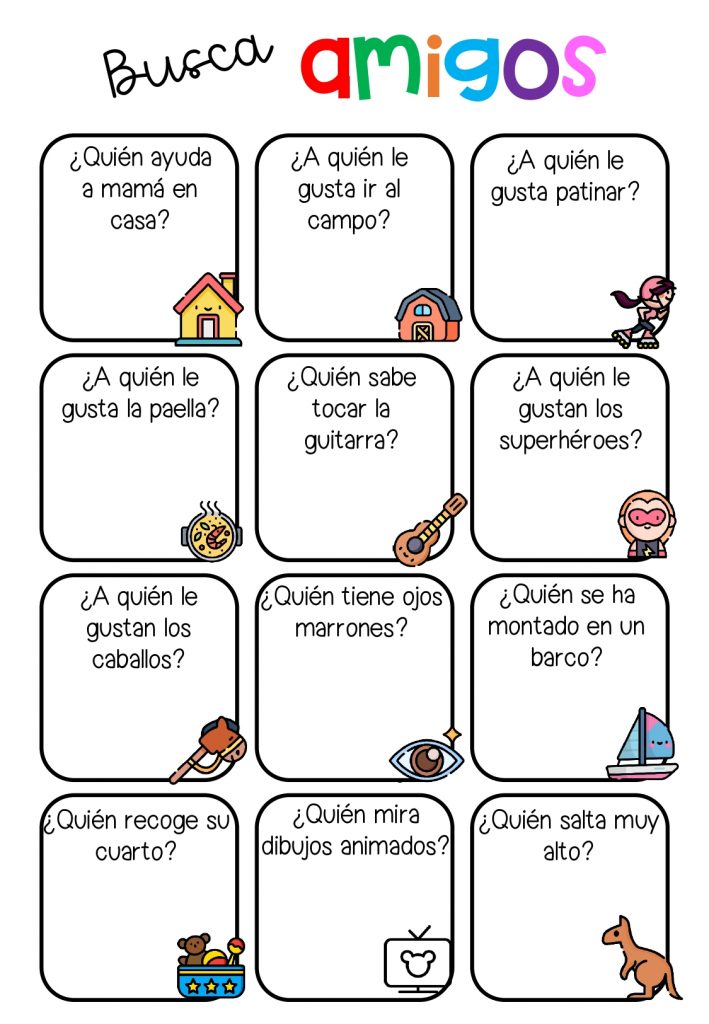 Inicio de curso Nos conocemos, buscamos amigos ESO Y primaria ...