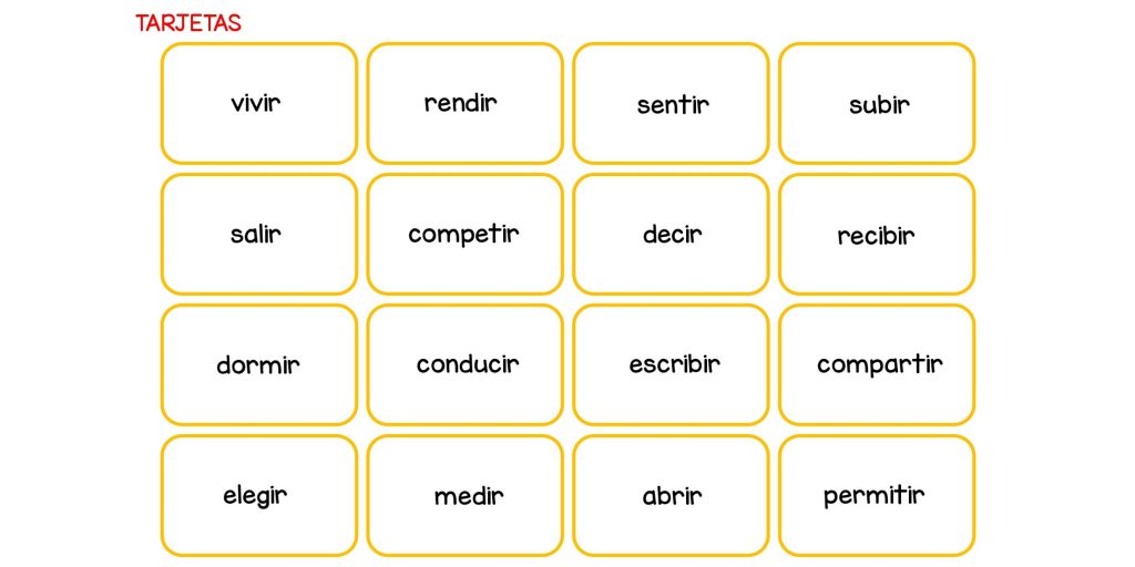 Entretenido juego: repaso de verbos -Orientacion Andujar