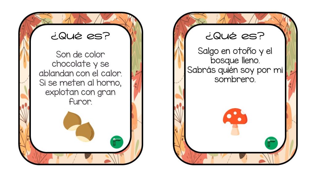 Adivinanzas de otoño -Orientacion Andujar