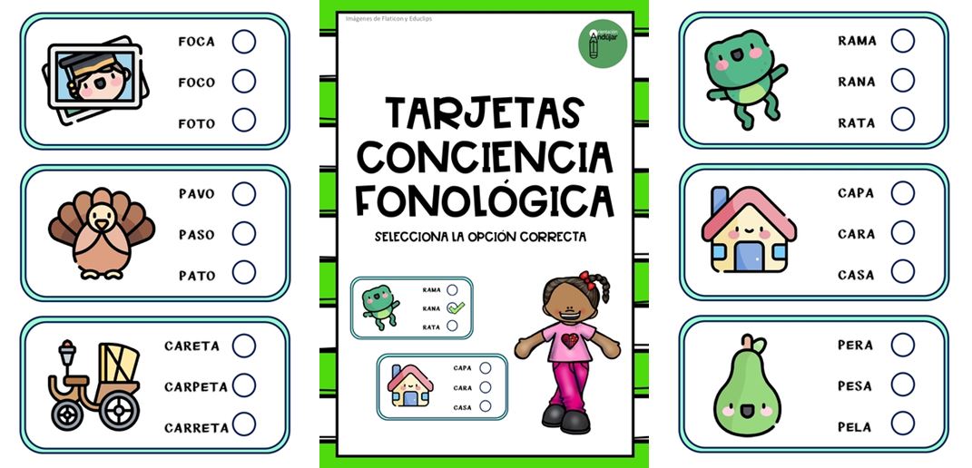 Molonas tarjetas de Conciencia fonológica -Orientacion Andujar