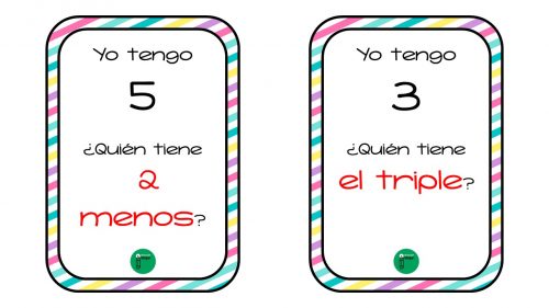 Juego matemático: «Yo tengo…¿Quién tiene?» -Orientacion Andujar