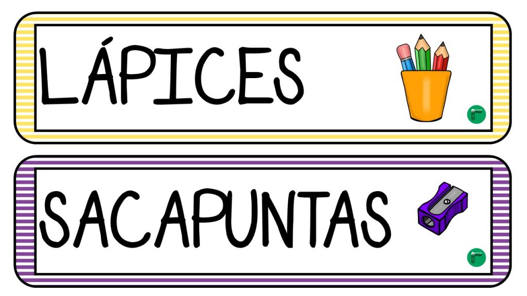 Decoración: Bonitos carteles del material escolar -Orientacion Andujar